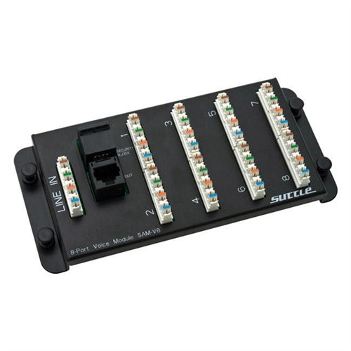Suttle SAM-V8 8 port Voice Module, RJ31X alarm jack, 2 test/bridge ...