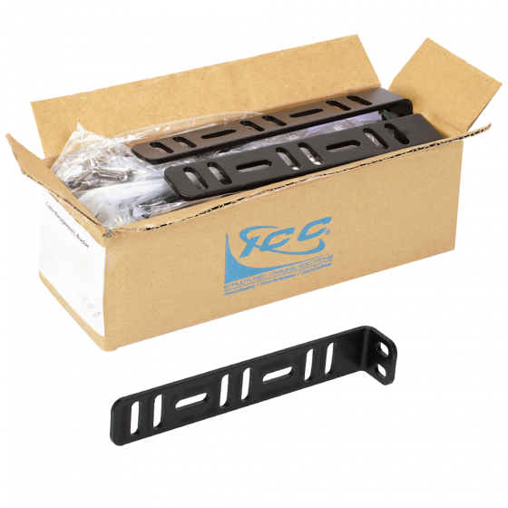 ICC Panel, Cable Management, L Bracket, Black, 25 PK, Part# ICCMSCMPLC ...