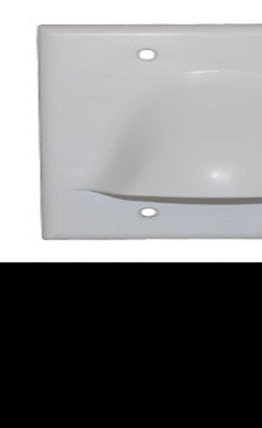 Faceplate 2 Gang Bulk Nose White – Telecom Creations